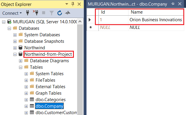 Create A Database Project From Existing Sql Database 3683